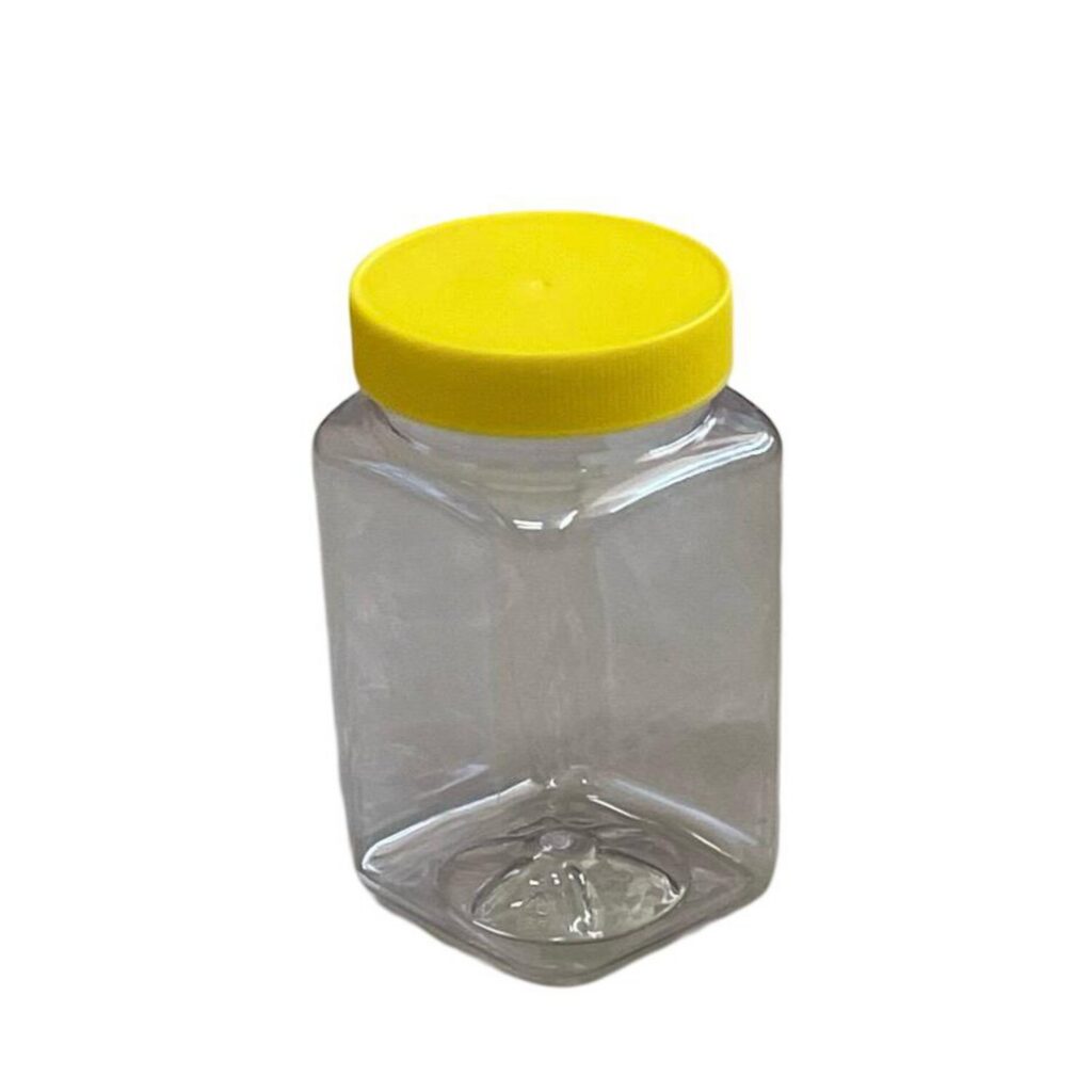 Square Plastic Jar 375ml - Packaging T&T
